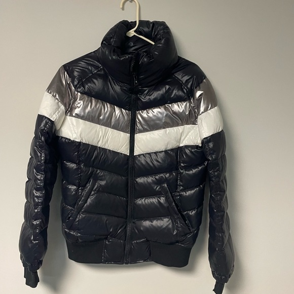 S13 | Jackets & Coats | S3 New York Retro Stripe Bomber Style Down ...